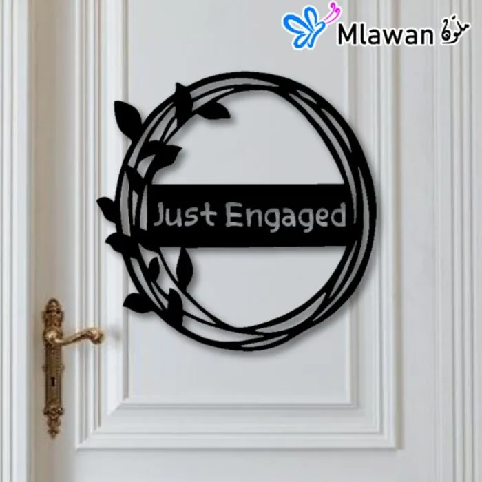 Customizable wooden engagement sign Just Engaged wedding decor ...