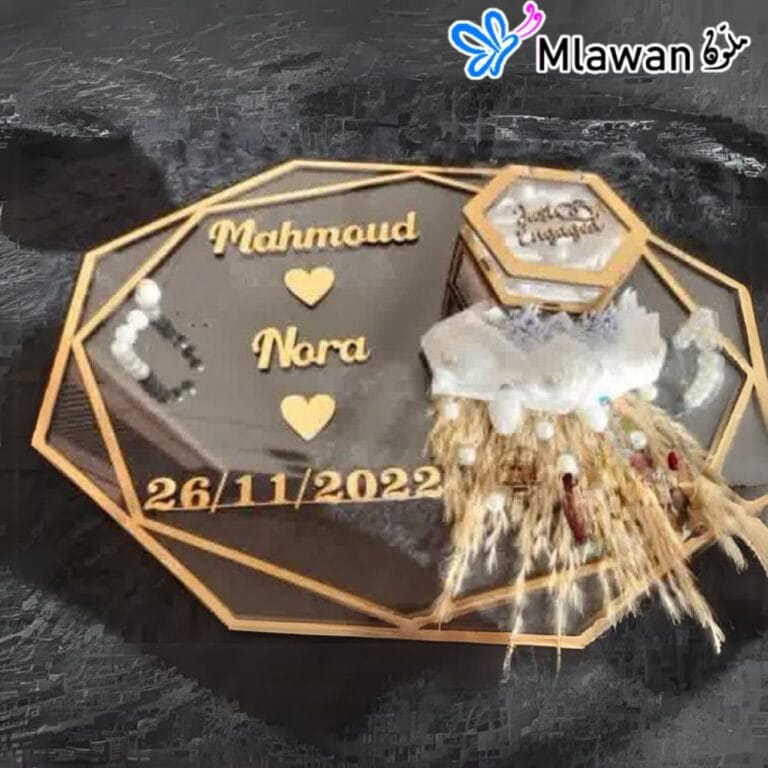 Custom Acrylic Wedding Tray | Personalized Names and Date | Elegant ...